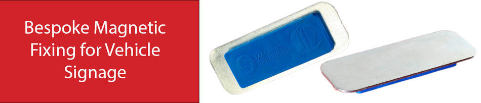 Bespoke Magnetic Fixings for Vehicle Signage – Anchor Magnets