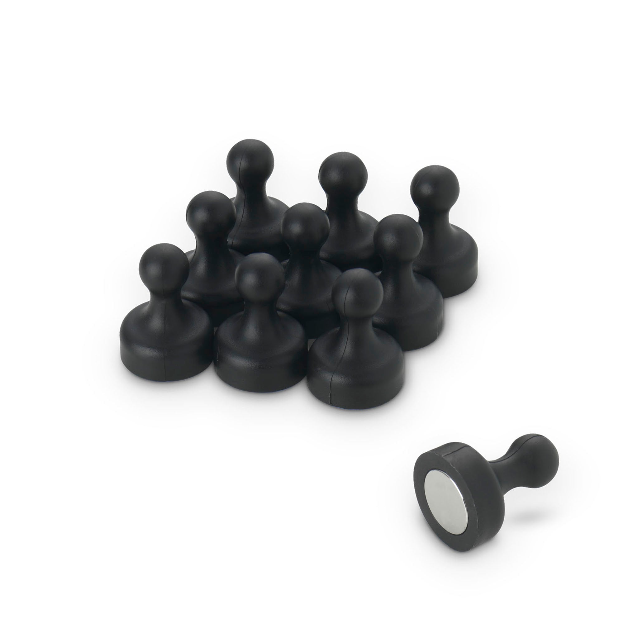 Skittle Magnets Black, 20mm Diameter x 25mm Tall, N38 Pack of 10 ...