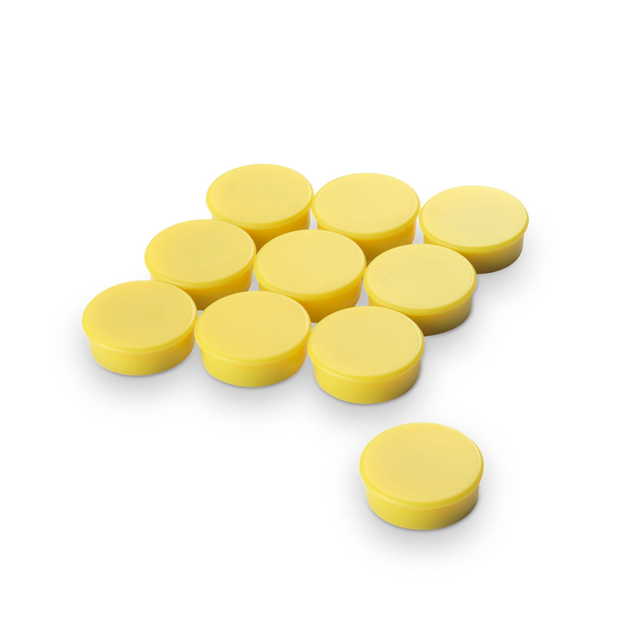 Marker Magnet Yellow, 25mm Diameter x 7mm with Flat Top – Anchor Magnets