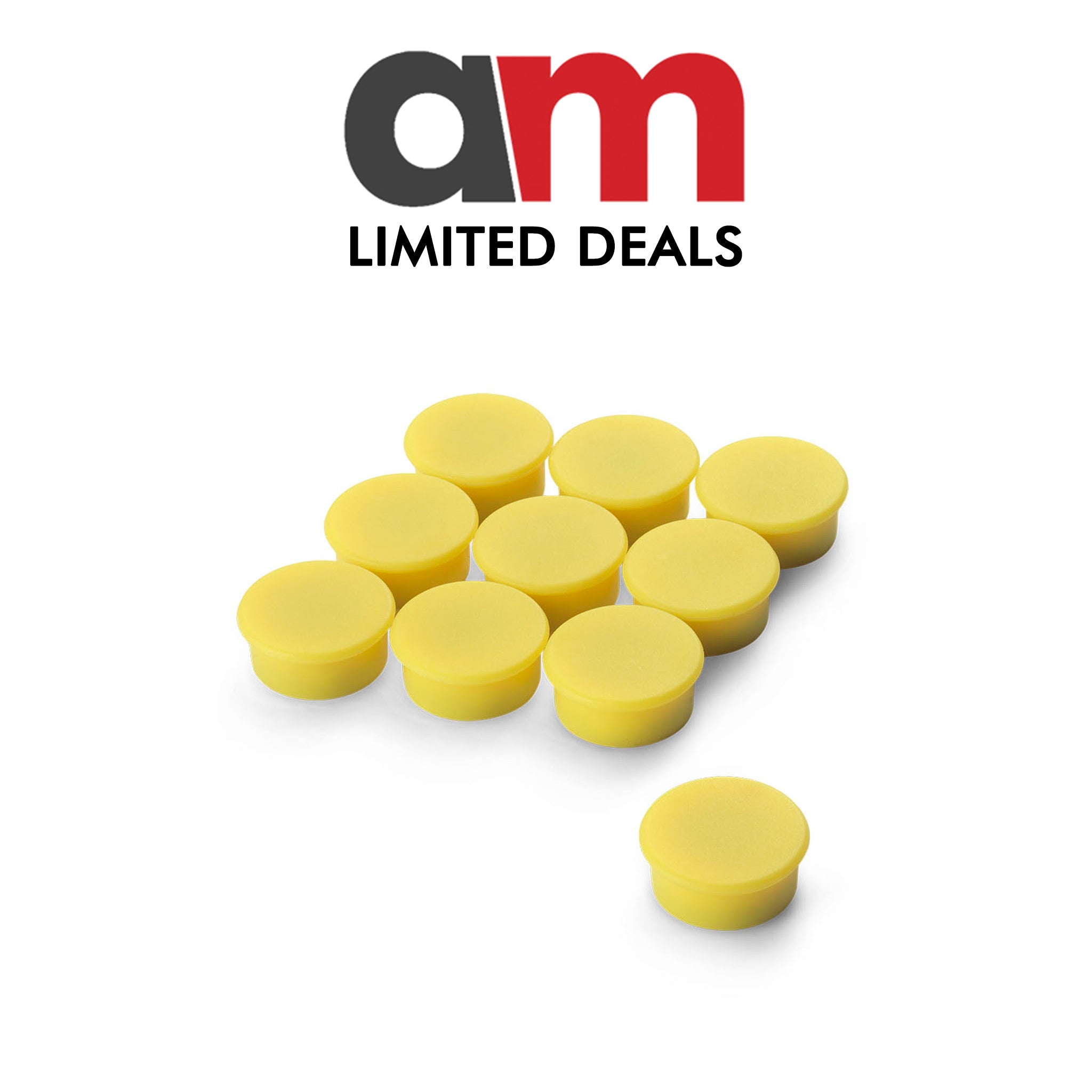 Ferrite Marker Magnet Yellow, Isotropic 20mm Diameter – Anchor Magnets