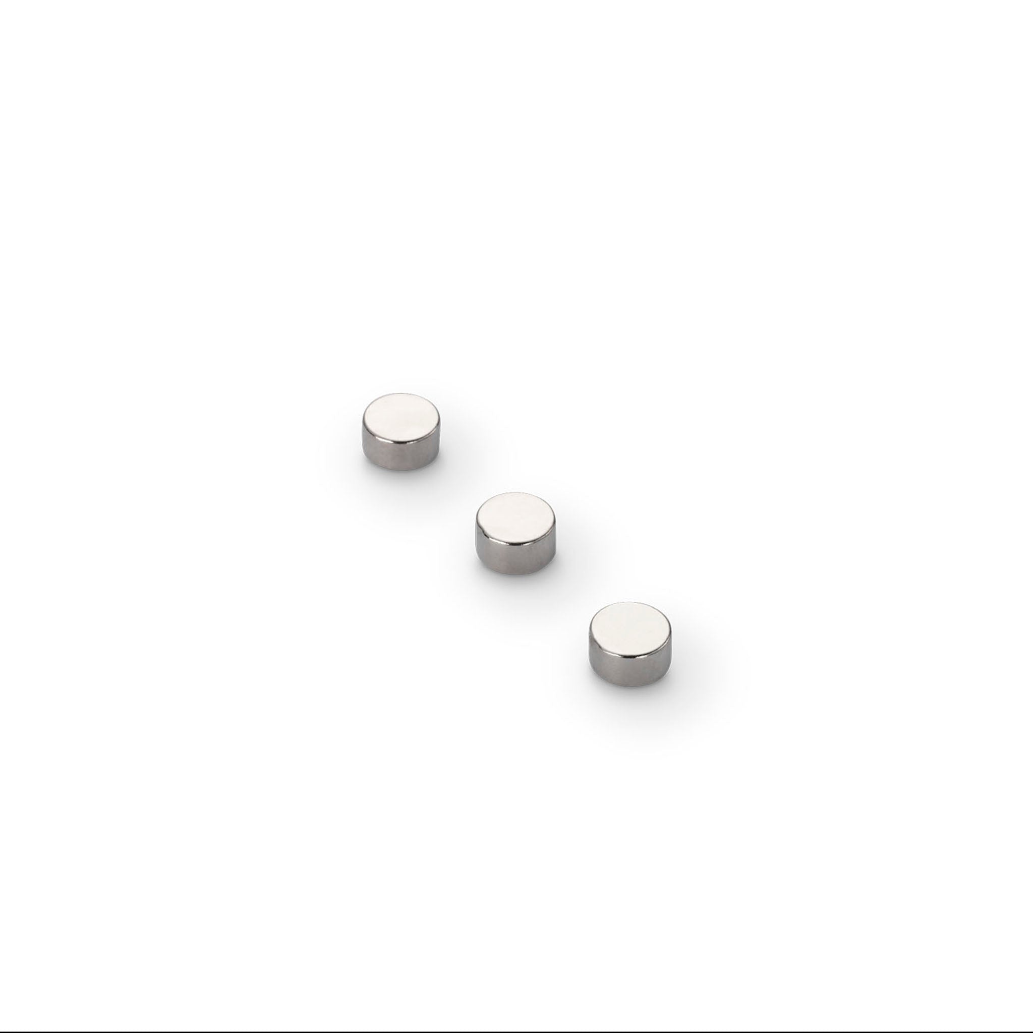 Neodymium Disc Magnet, 6mm Diameter x 3mm N35 Nickel Plated (A ...