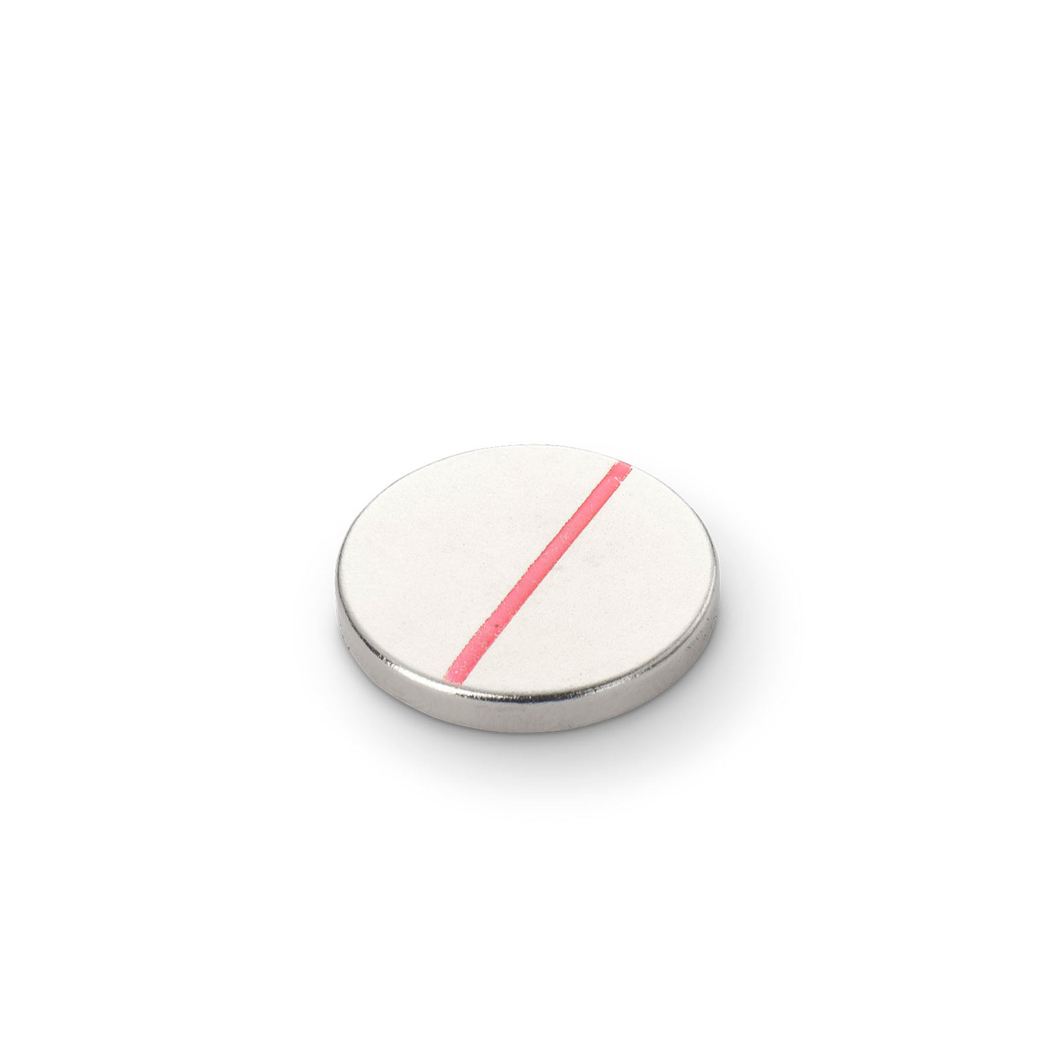 Neodymium Disc Magnet with Plastic Spacers, 22mm Diameter x 3mm N35 Ni ...